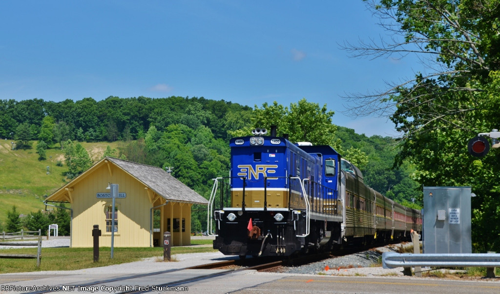 Passing the station.